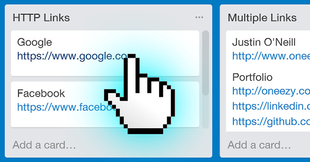 GTD Trello Card Links | Oneezy